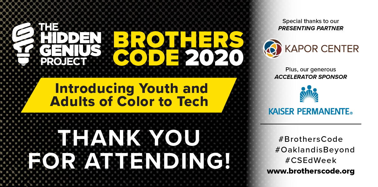 Brothers Code 2020 Highlights - The Hidden Genius Project