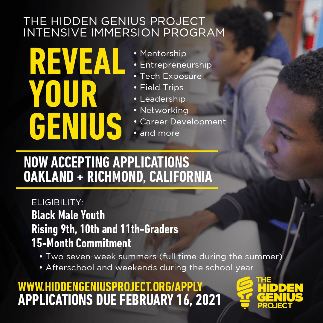 Bay Area Immersion Application - The Hidden Genius Project